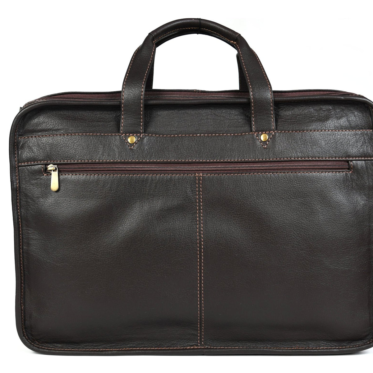 Classic Leather Briefcase – Top Grain Office Portfolio Bag - Cabrini ...